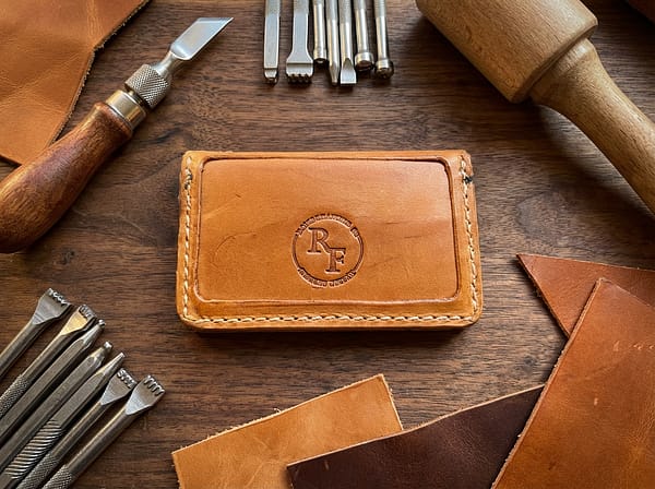 Hand-Tooled Full-Grain Leather Business Card Holder — Custom, Handmade ...
